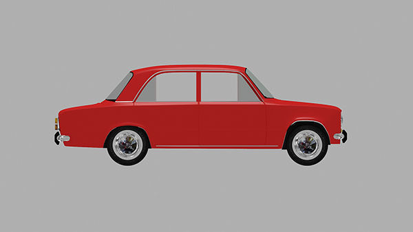 Murat 124 - Fiat 124 3D model | CGTrader