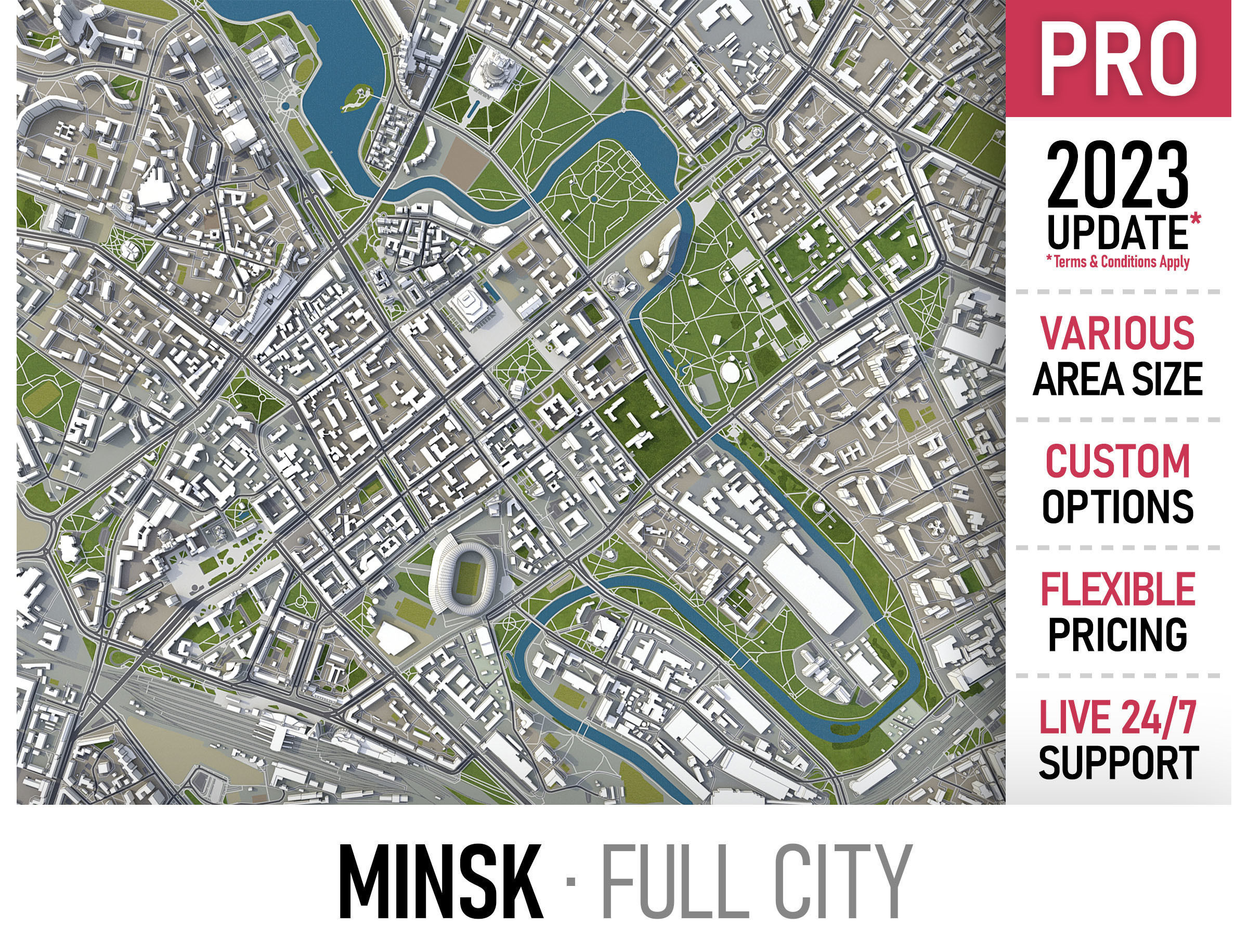 3D model Minsk VR / AR / low-poly | CGTrader