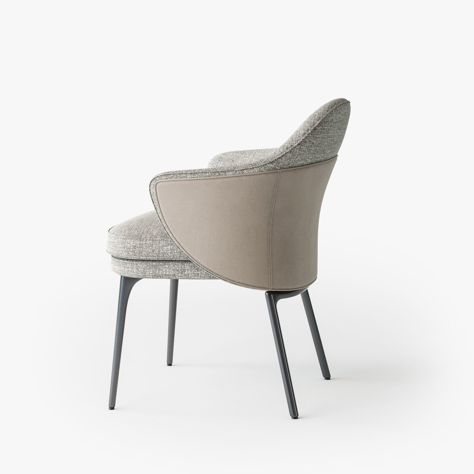 Minotti Angie dining armchair 3D model | CGTrader