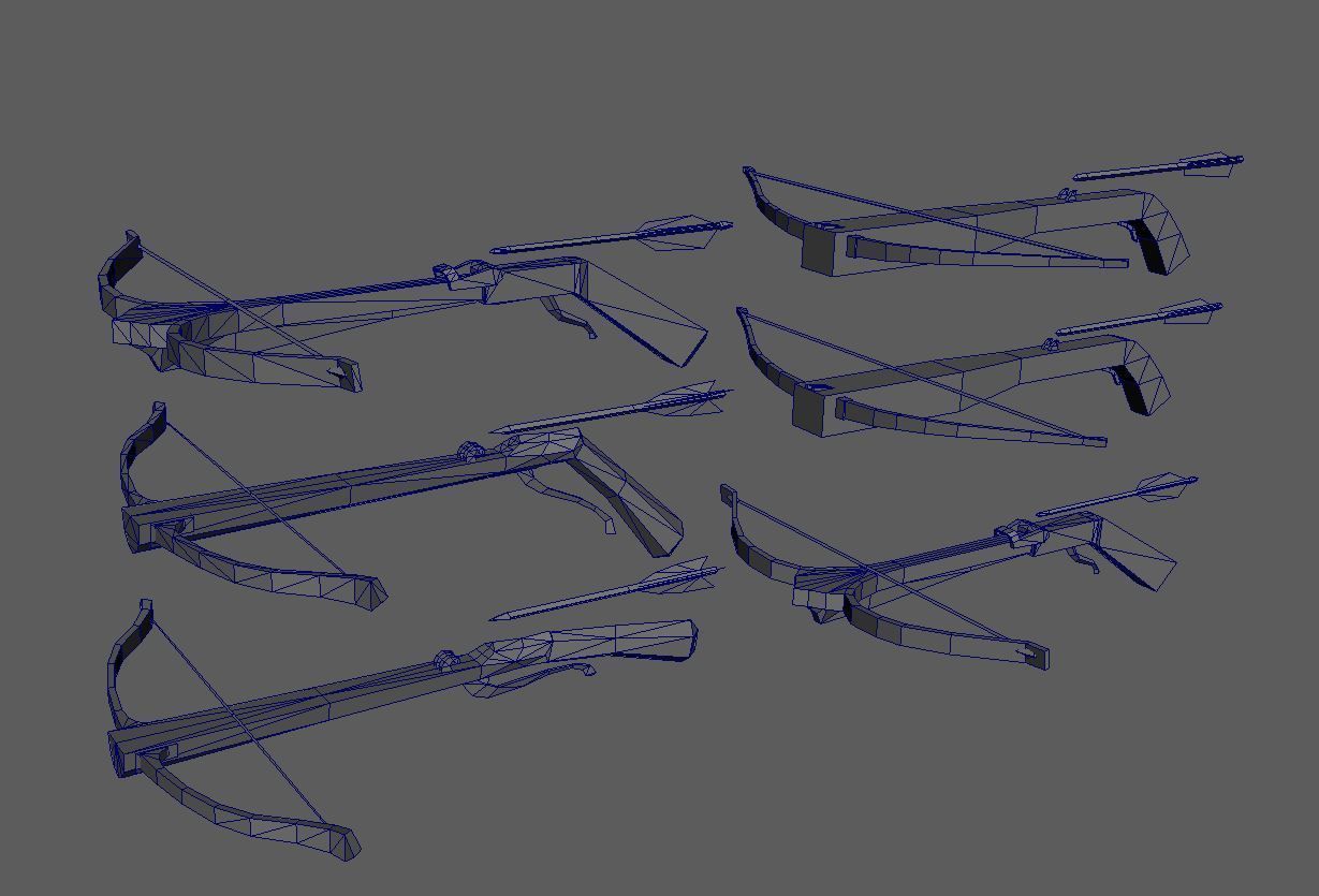 weapon crossbow free VR / AR / low-poly 3D model | CGTrader