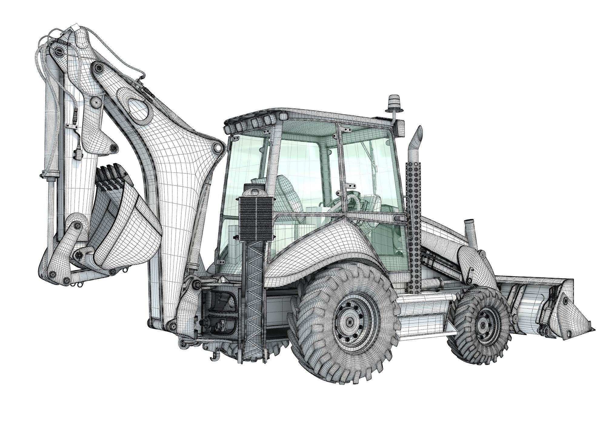 Backhoe Loader 3D Models 3D model | CGTrader