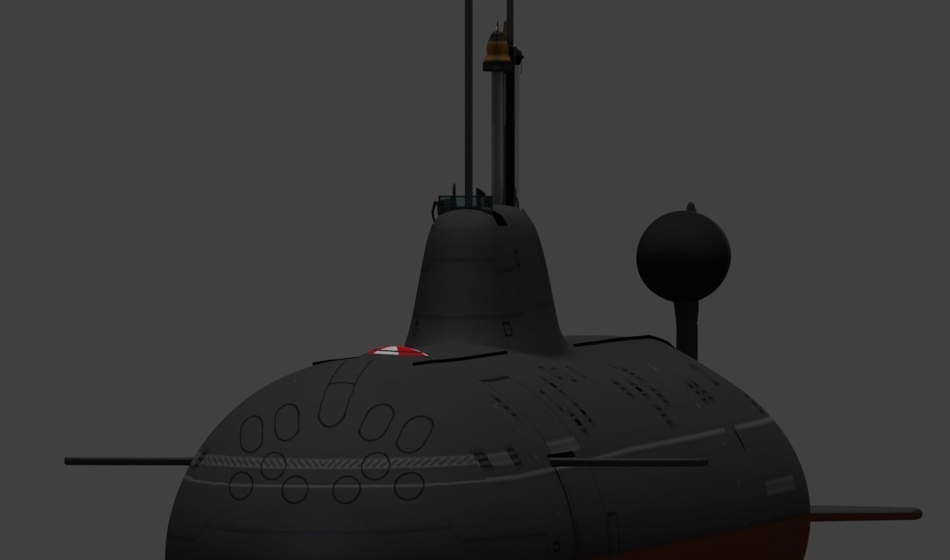 3D model project 971 akula schuka B VR / AR / low-poly | CGTrader