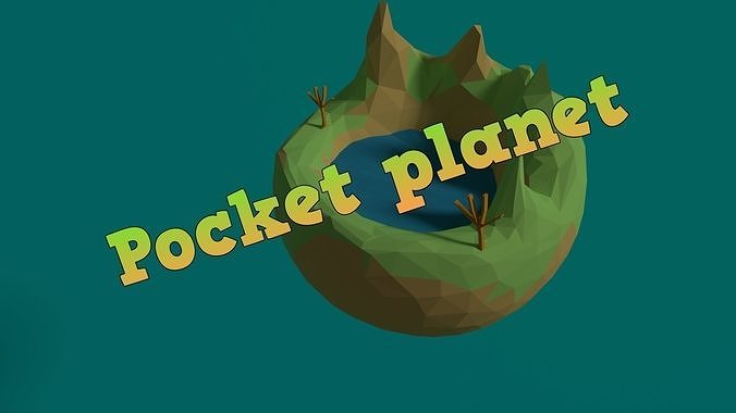 3D model low poly pocket planet VR / AR / low-poly | CGTrader
