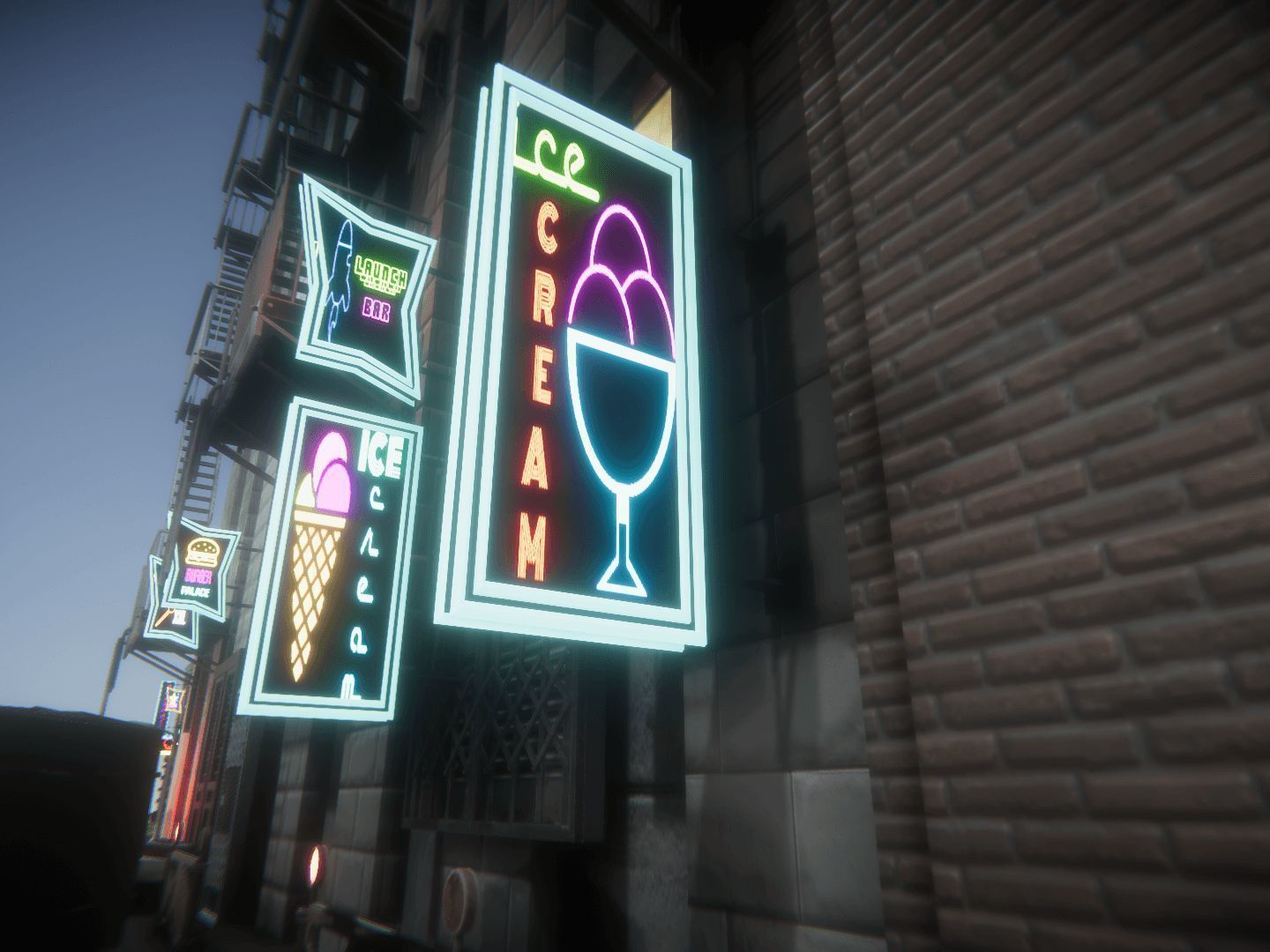 3D model Neon Signs VR / AR / low-poly | CGTrader