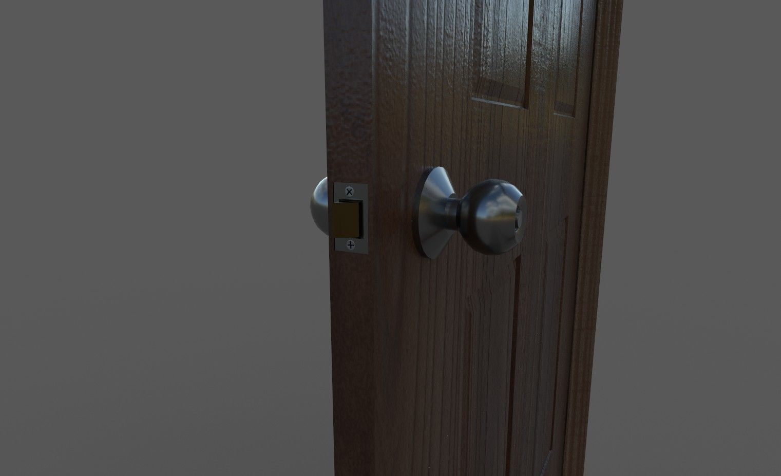 3D model Low Poly Door wooden VR / AR / low-poly animated | CGTrader