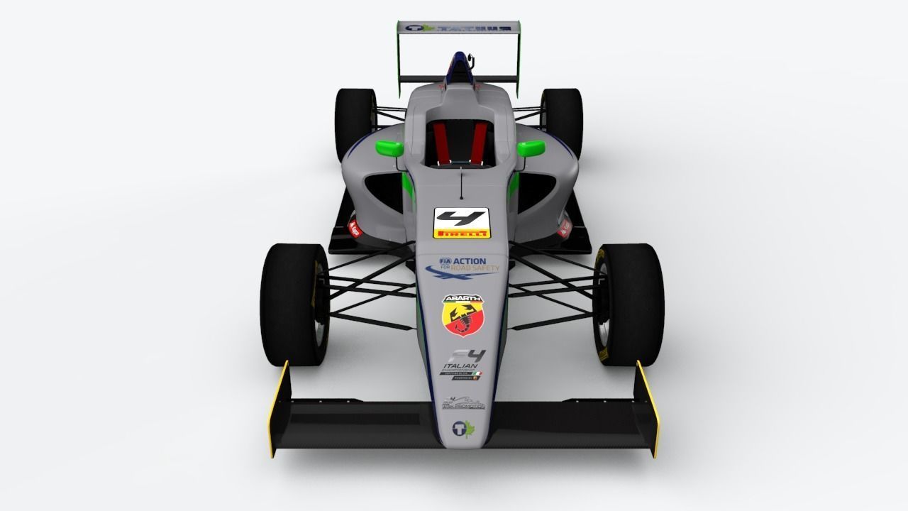 3D model Tatuus T014 - Formula 4 - abarth VR / AR / low-poly | CGTrader