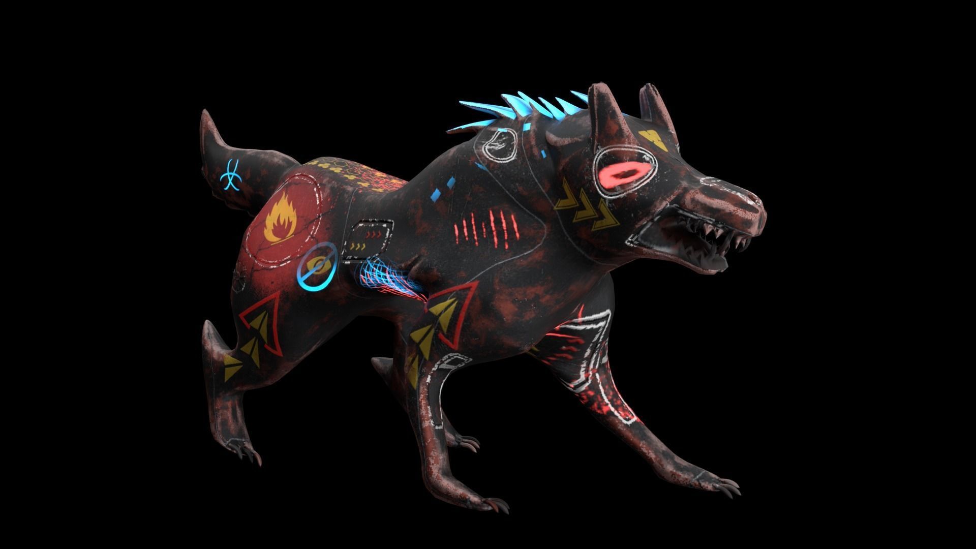 3D model Robo Wolf Sci-Fi VR / AR / low-poly | CGTrader