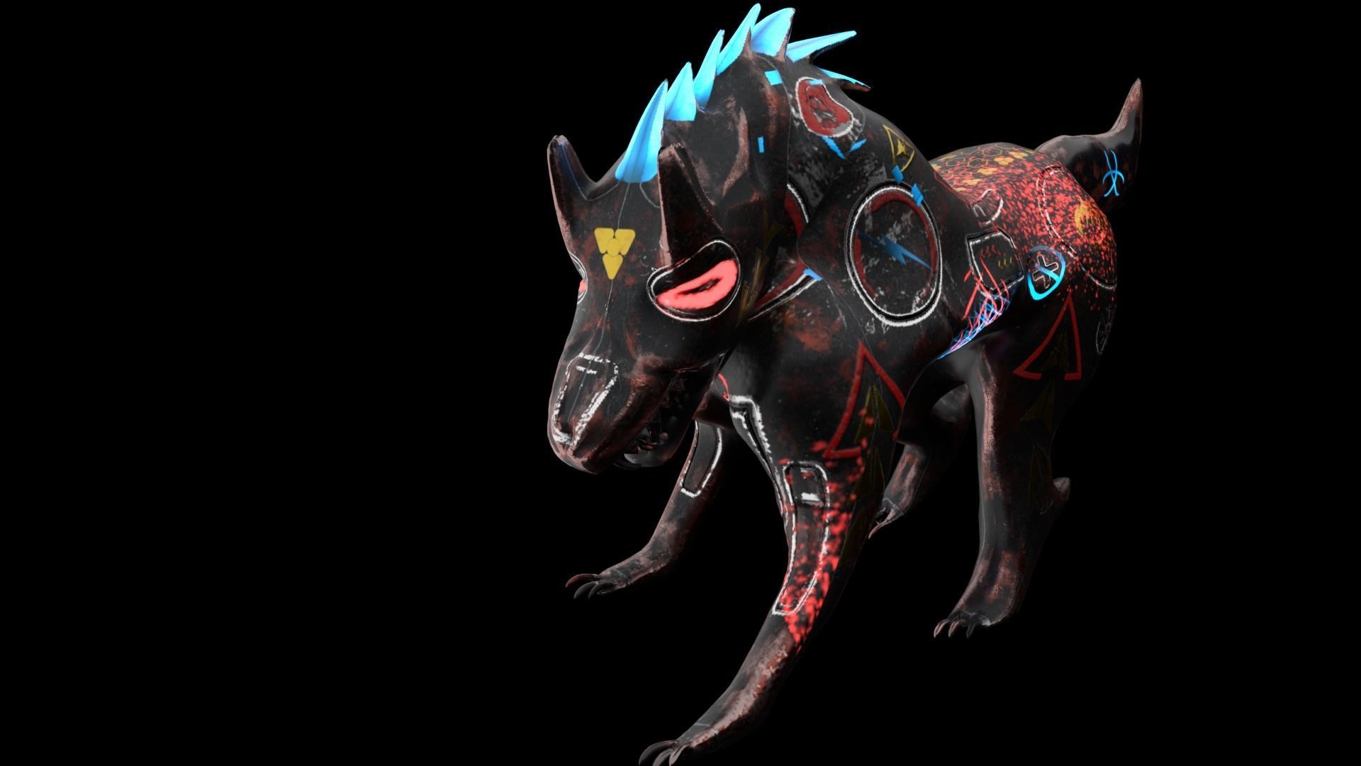 3D model Robo Wolf Sci-Fi VR / AR / low-poly | CGTrader