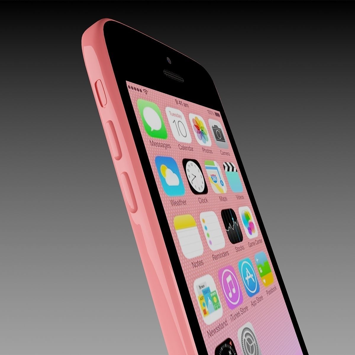 Apple iPhone 5c Red 3D model | CGTrader