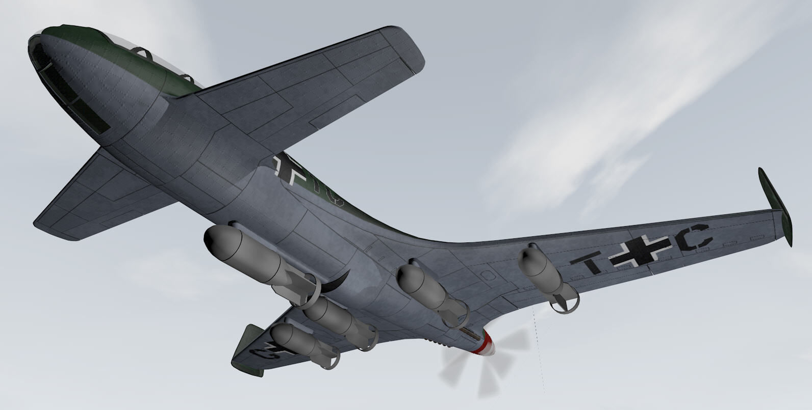 Henschel Hs-P-87 3D model | CGTrader