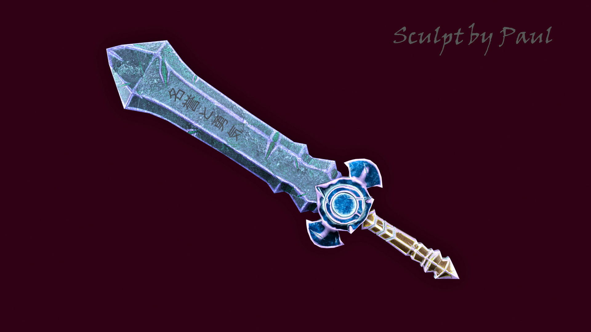 3D model Stylized Sword low poly | CGTrader