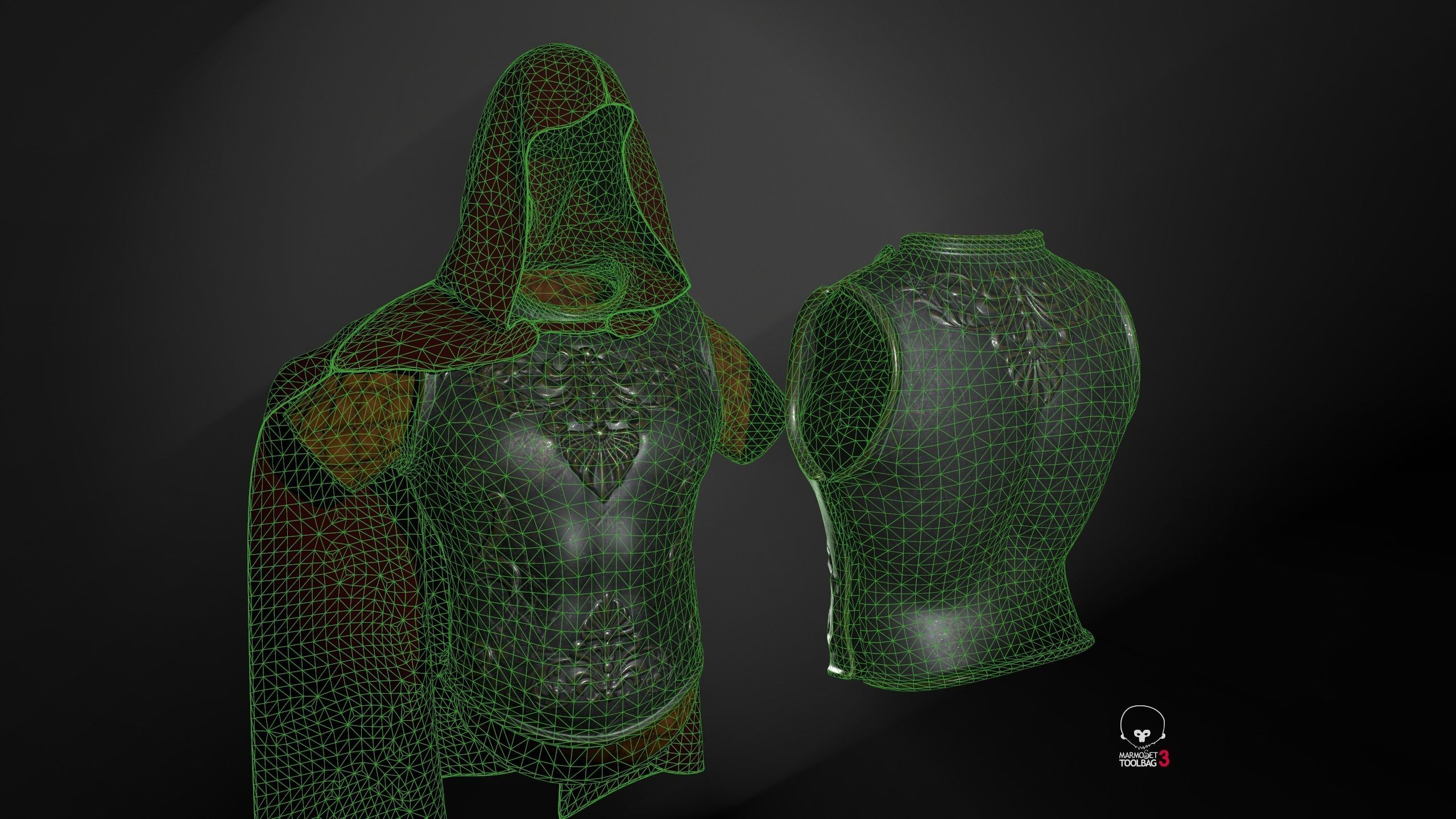 chest armor 1 black PBR free VR / AR / low-poly 3D model | CGTrader