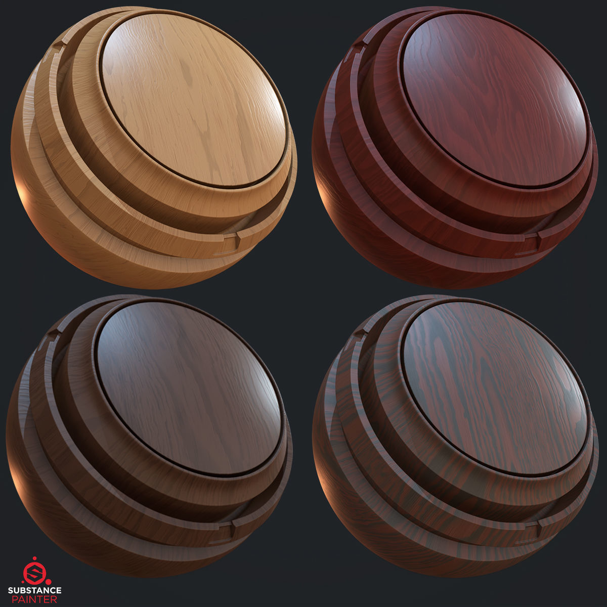 Four Smart Materials Wood free Texture | CGTrader