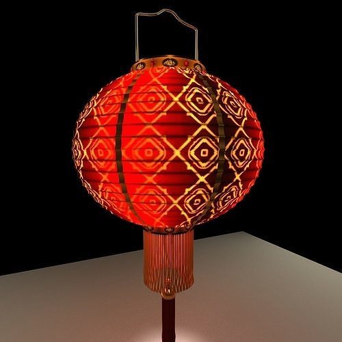 Chinese Red Lantern 3D model | CGTrader