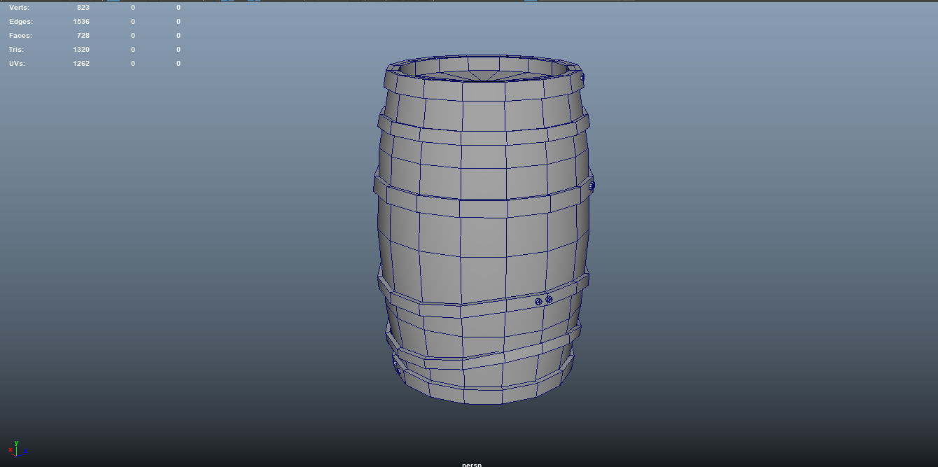 Medieval Wine Barrel Sample of The Dwarf Dungeon free VR / AR / low ...