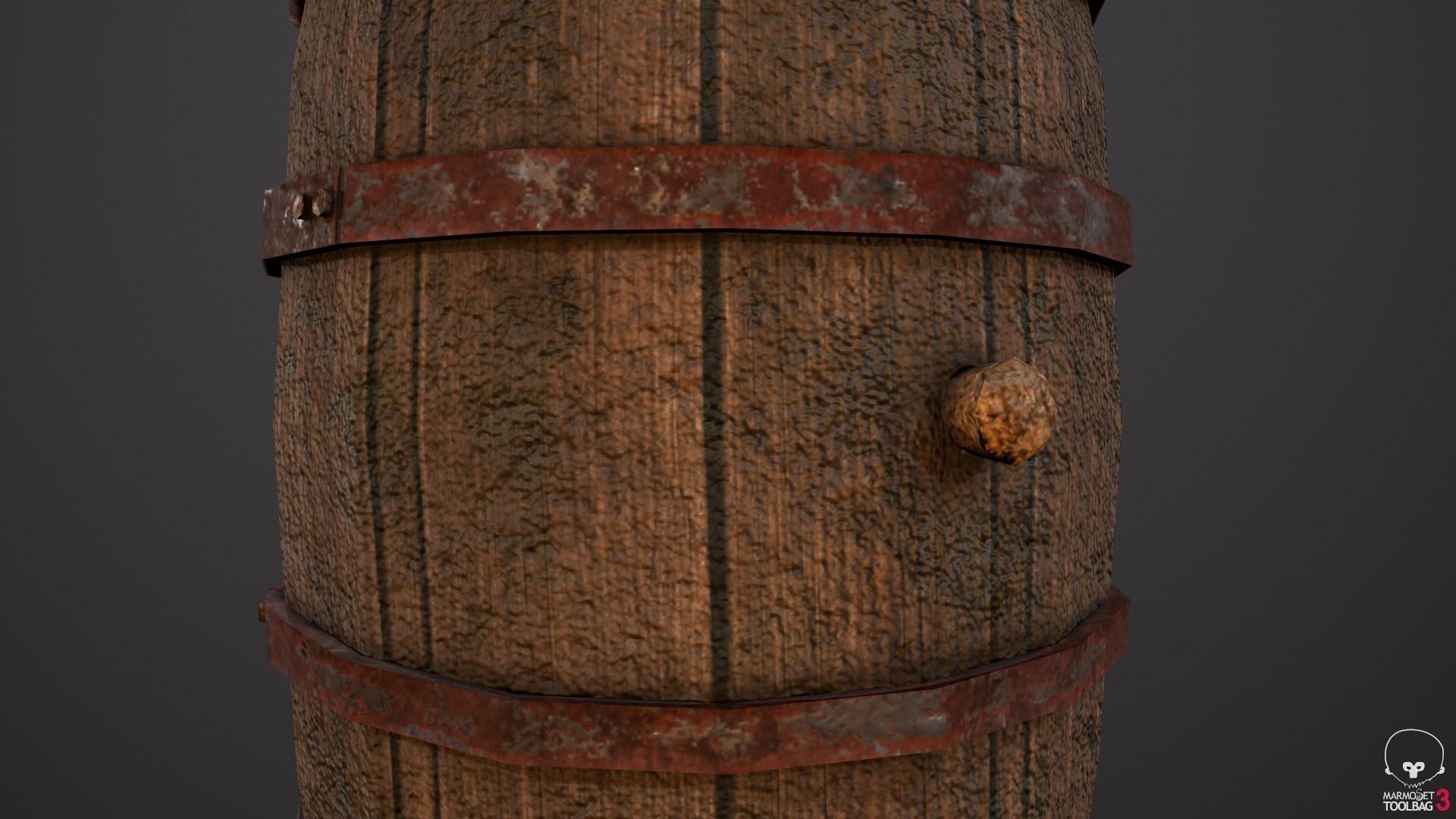 Medieval Wine Barrel Sample of The Dwarf Dungeon free VR / AR / low ...