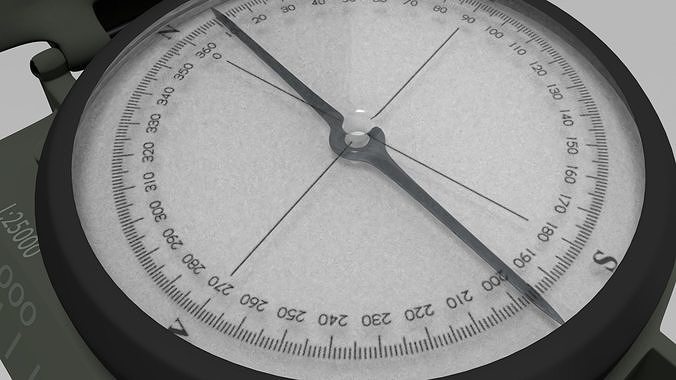 Military Compass 3D model | CGTrader