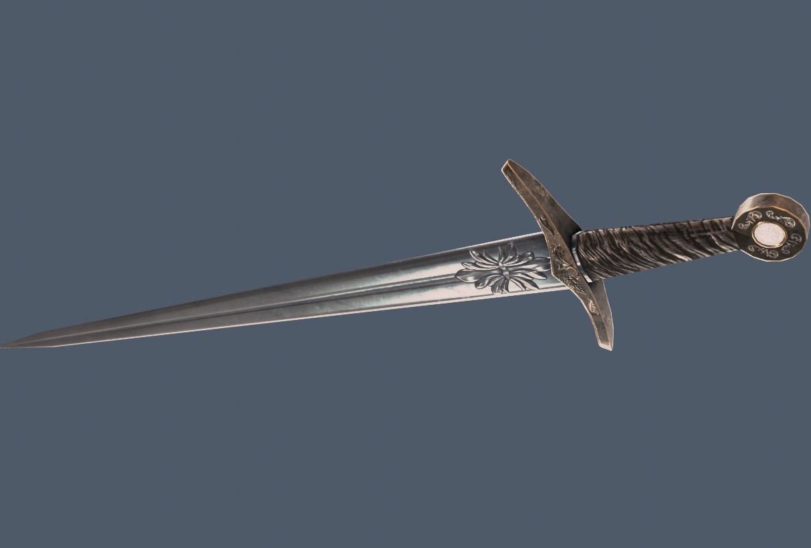 3D model Realistic Low Poly Medieval Sword VR / AR / low-poly | CGTrader