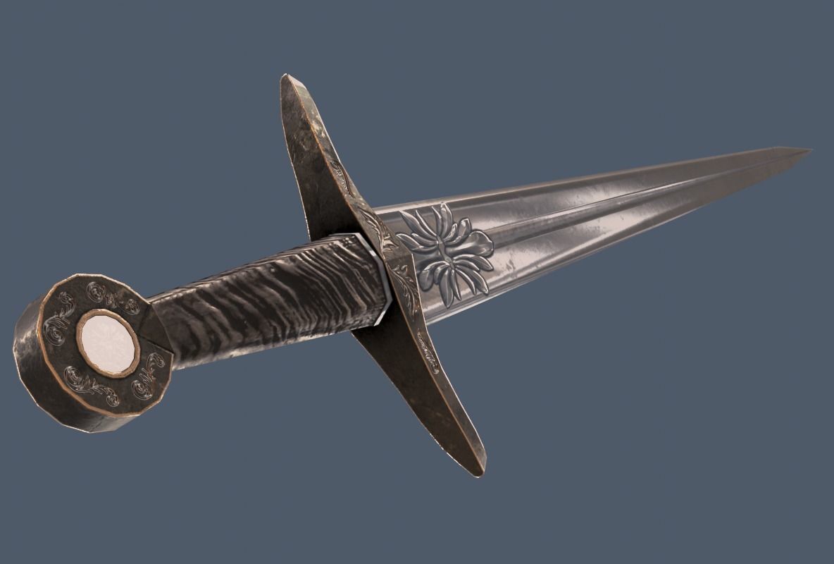 3D model Realistic Low Poly Medieval Sword VR / AR / low-poly | CGTrader