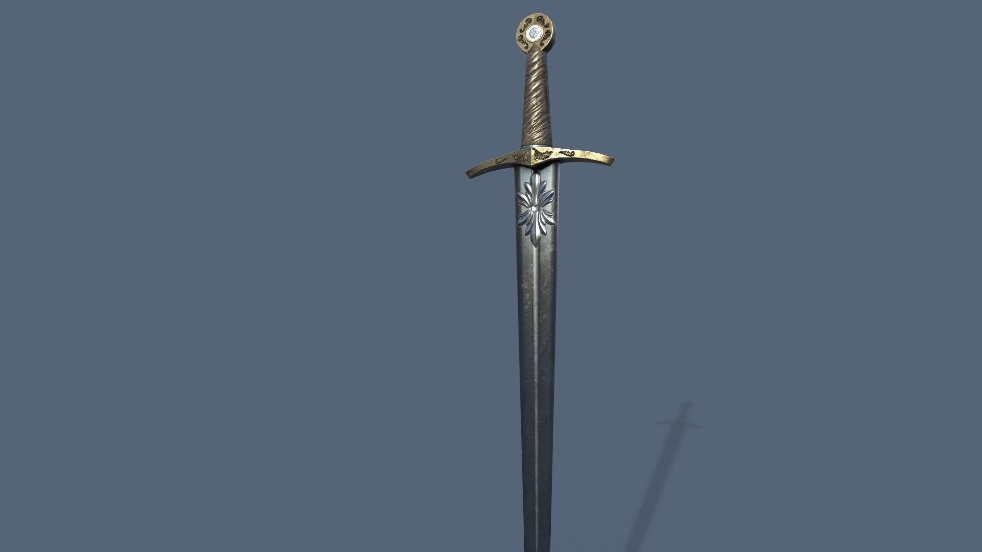 3D model Realistic Low Poly Medieval Sword VR / AR / low-poly | CGTrader
