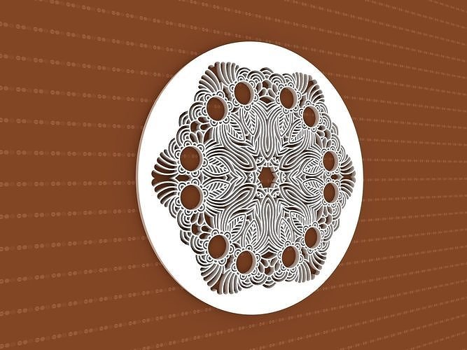 Mandala circular pattern 3D model | CGTrader