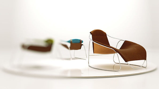 Leather Chairs 3D model animated | CGTrader