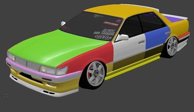 1990 Nissan Laurel 3D model | CGTrader