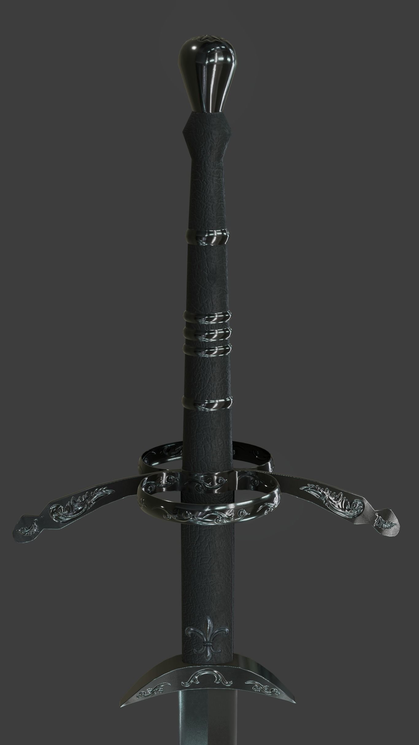 3D model Europen Medieval Great Longsword VR / AR / low-poly | CGTrader