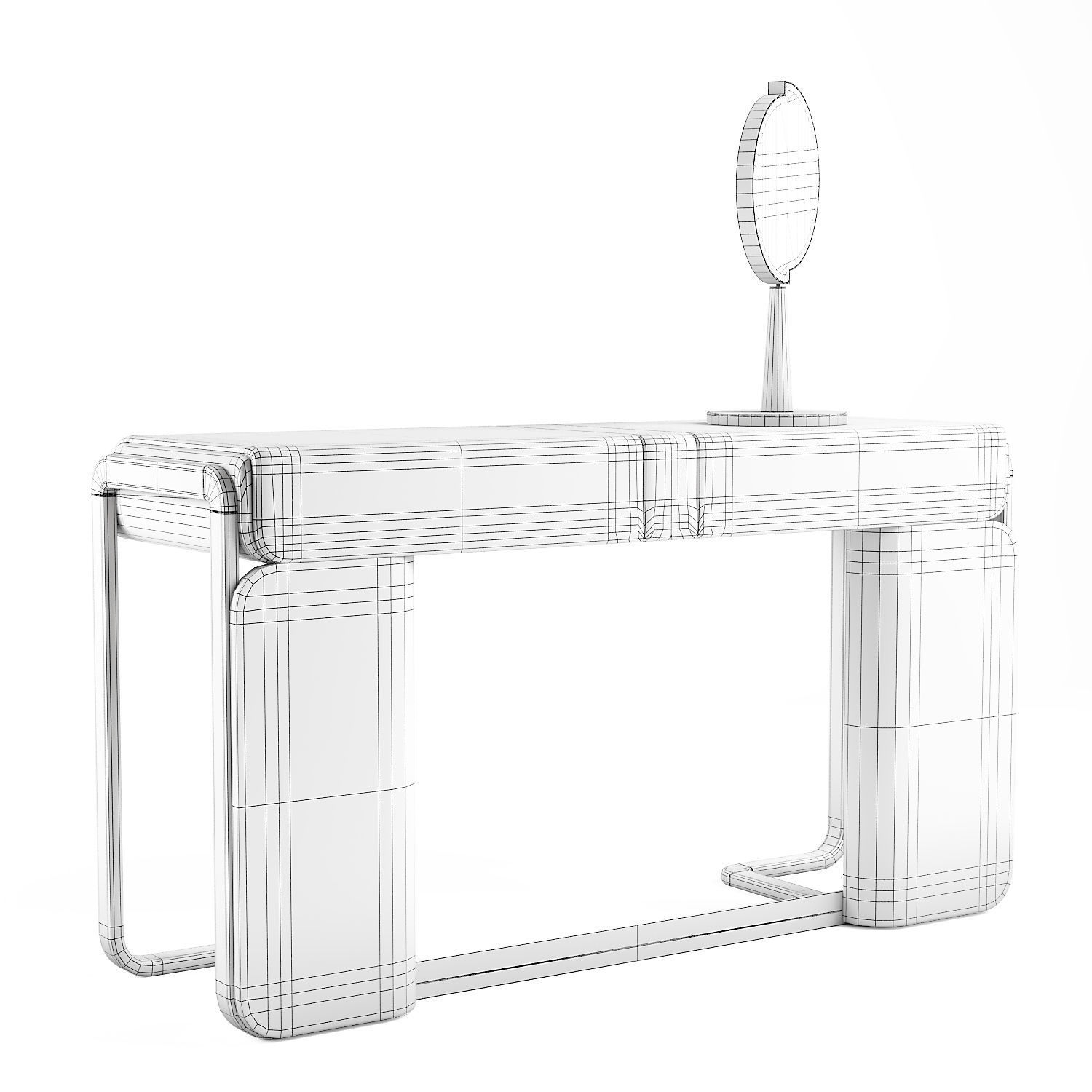 Turri ECLIPSE Dressing Table 3D model | CGTrader