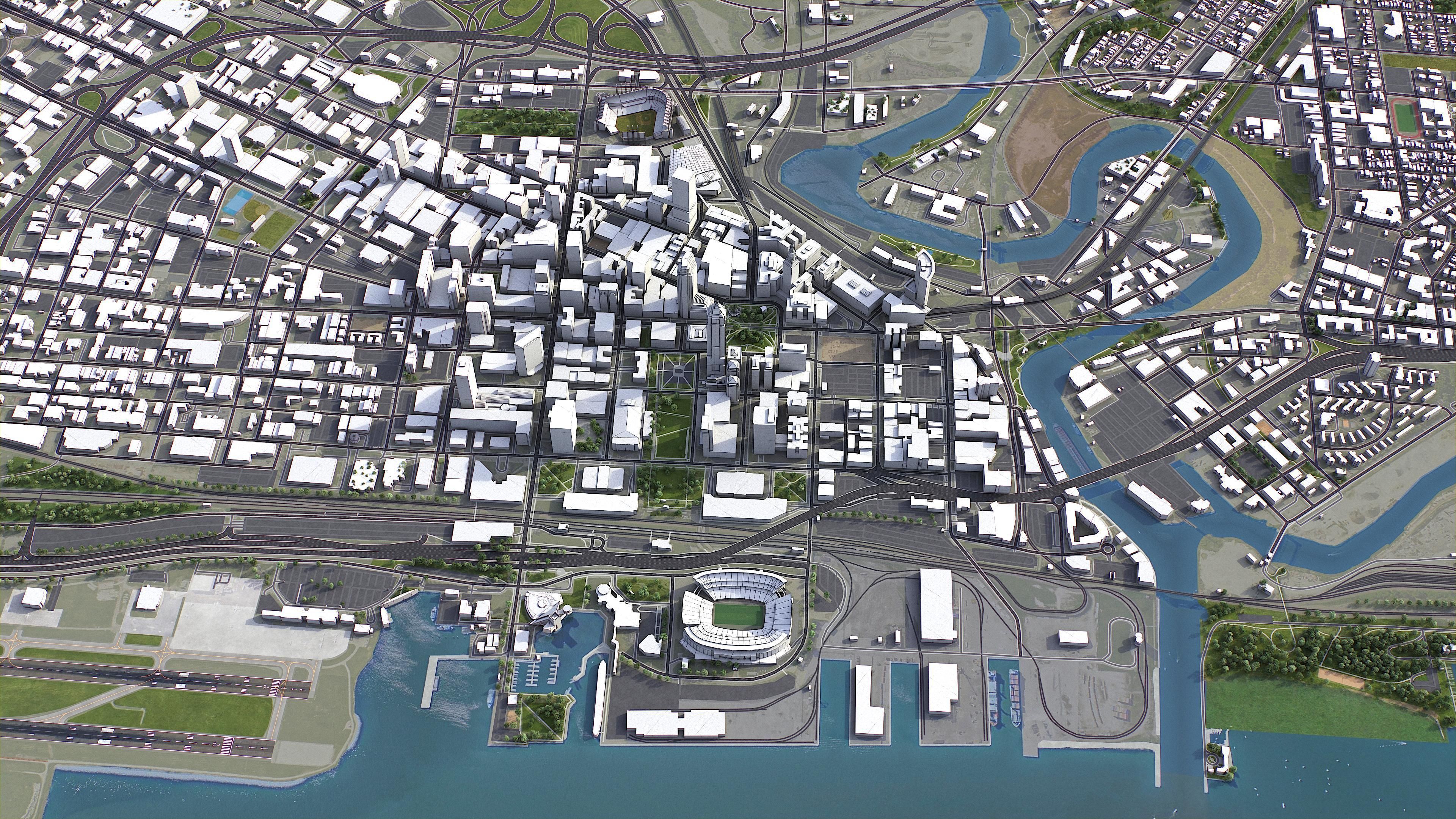 3D model Cleveland VR / AR / low-poly | CGTrader