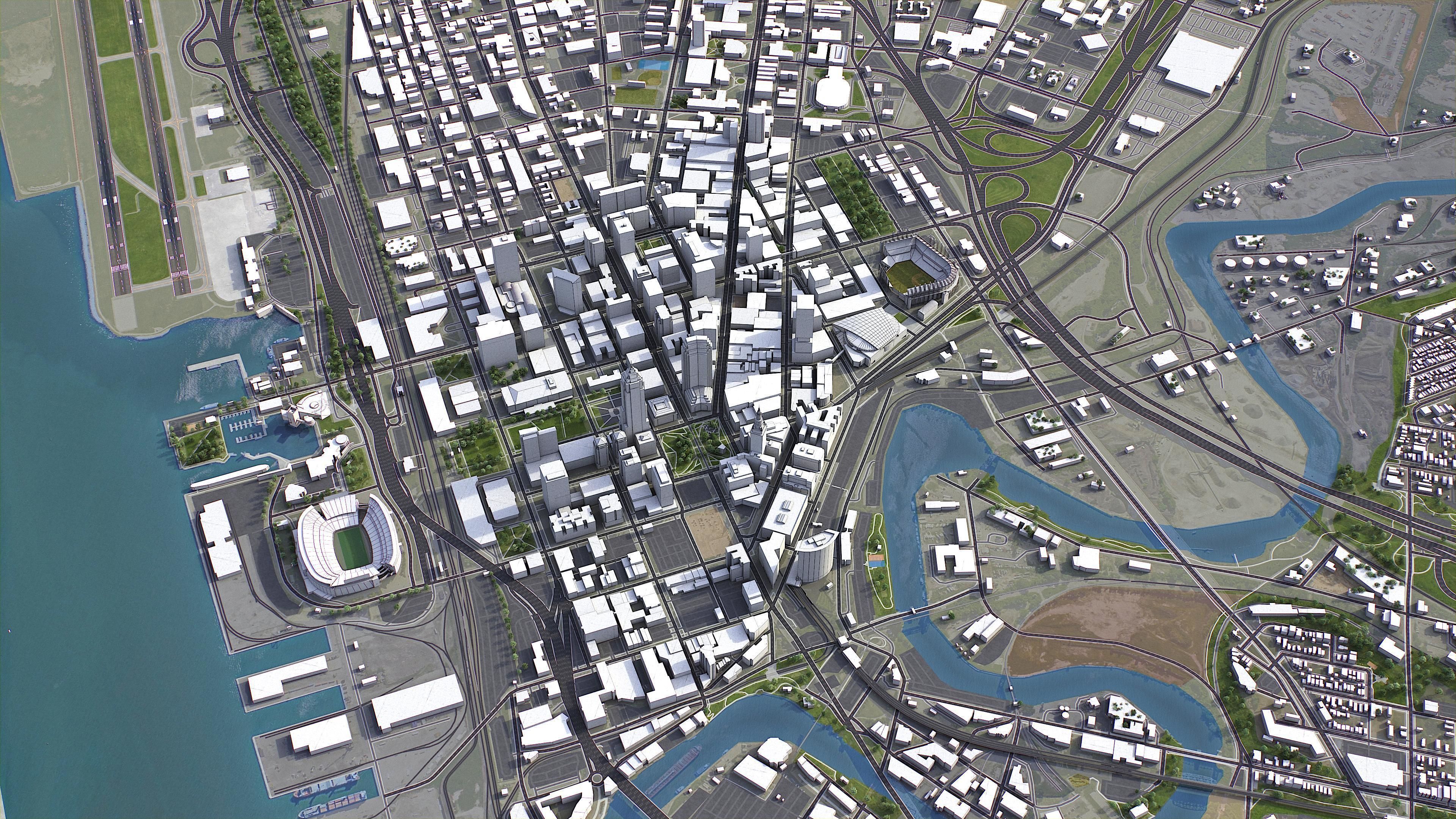 3D model Cleveland VR / AR / low-poly | CGTrader