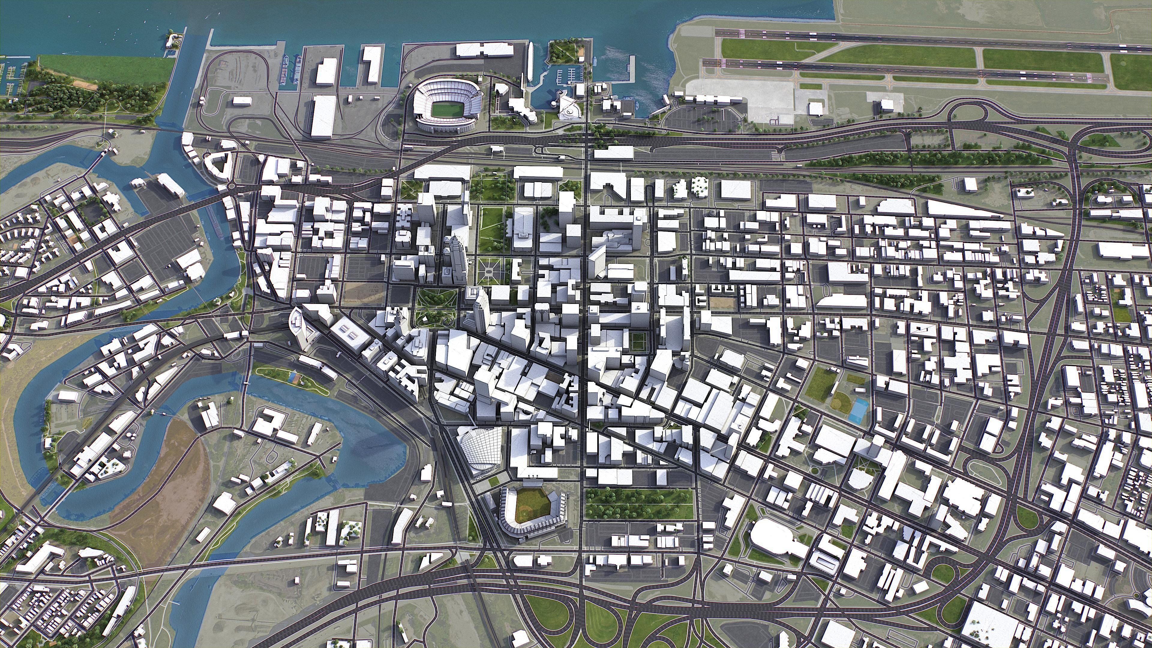 3D model Cleveland VR / AR / low-poly | CGTrader