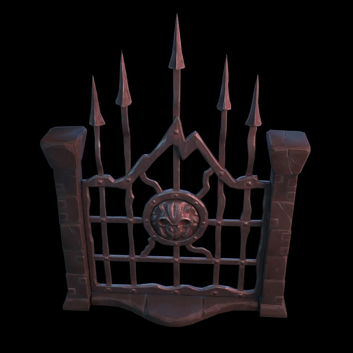 Fantasy gate 3D model | CGTrader