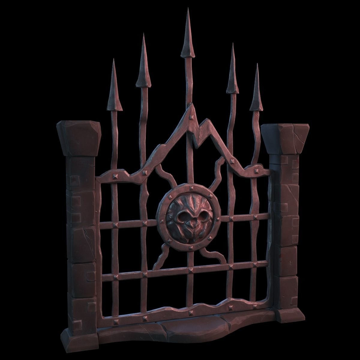 Fantasy gate 3D model | CGTrader