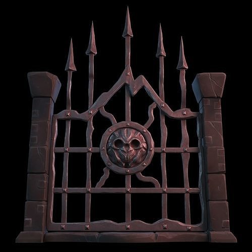 Fantasy gate 3D model | CGTrader