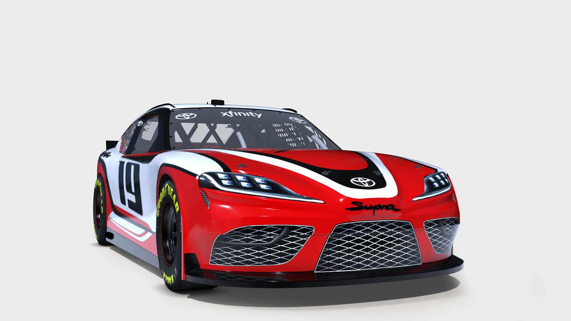 3D model Toyota Supra 2019 Nascar VR / AR / low-poly | CGTrader