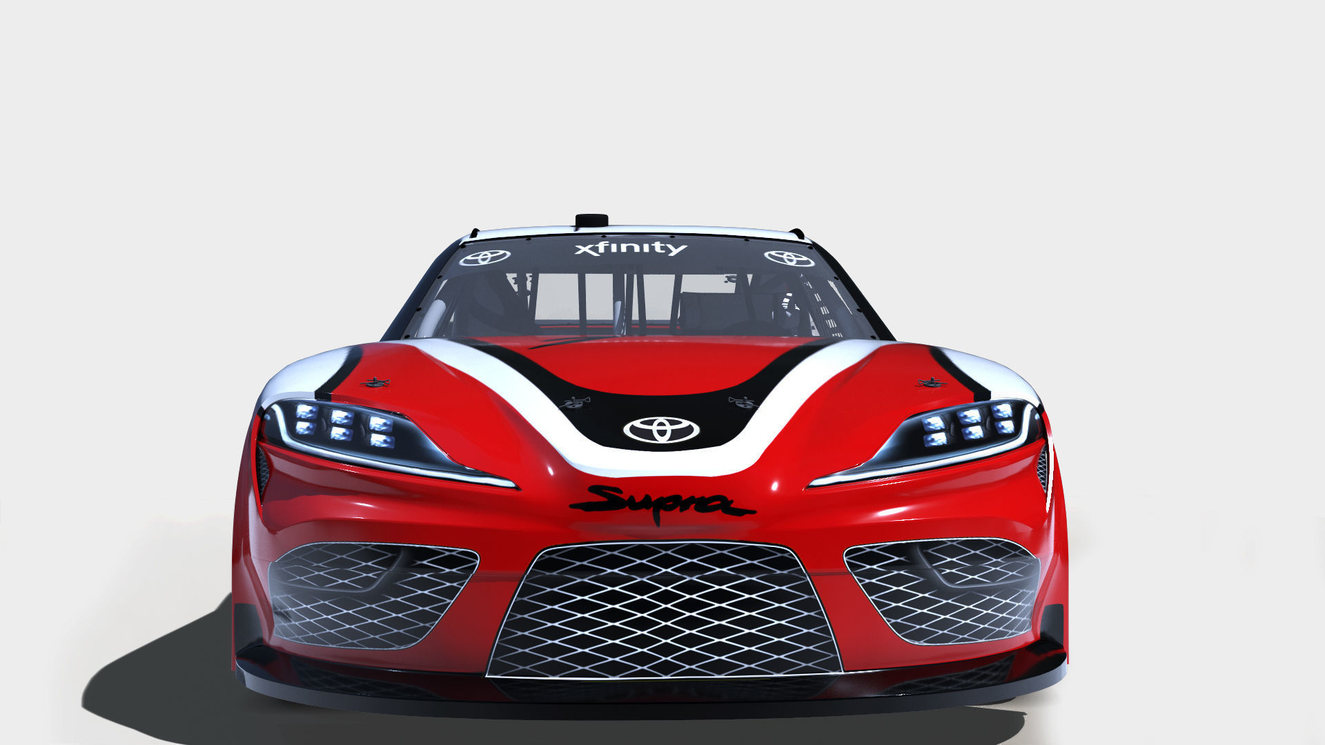 3D model Toyota Supra 2019 Nascar VR / AR / low-poly | CGTrader