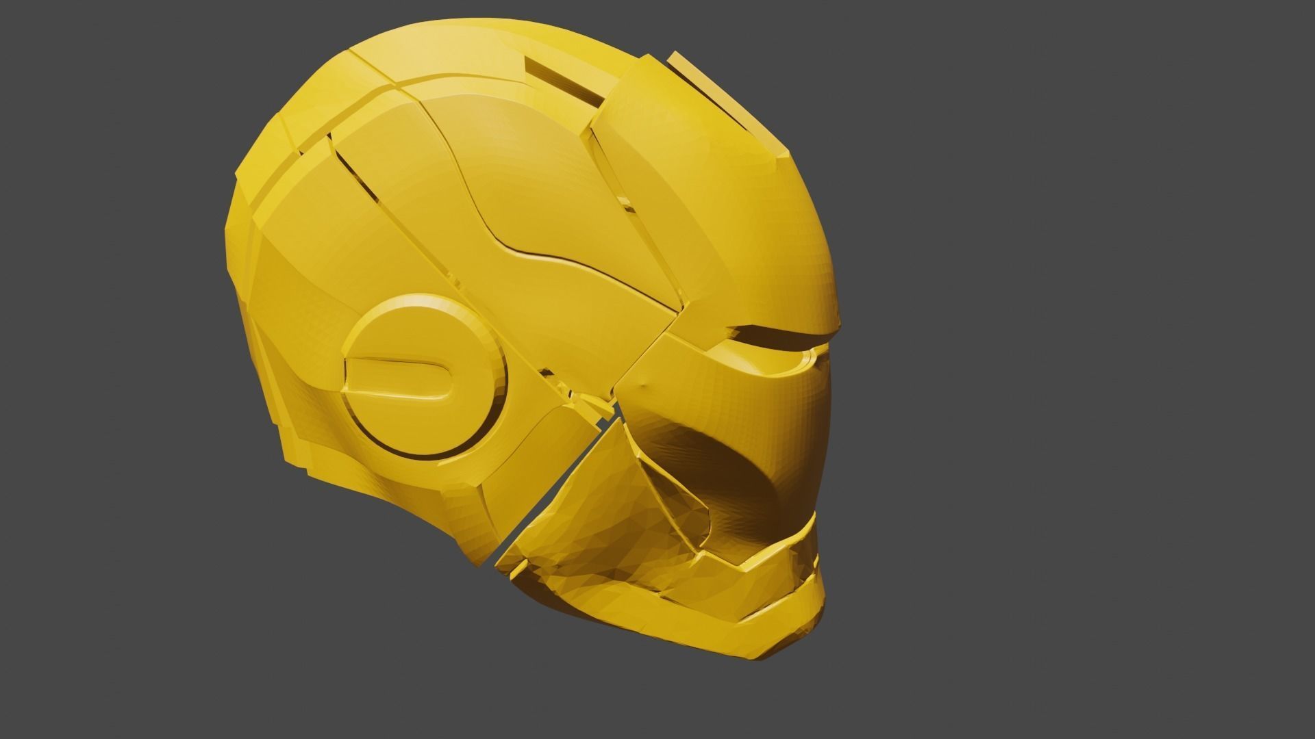 Iron Man Printable Helmet 3D model 3D printable | CGTrader