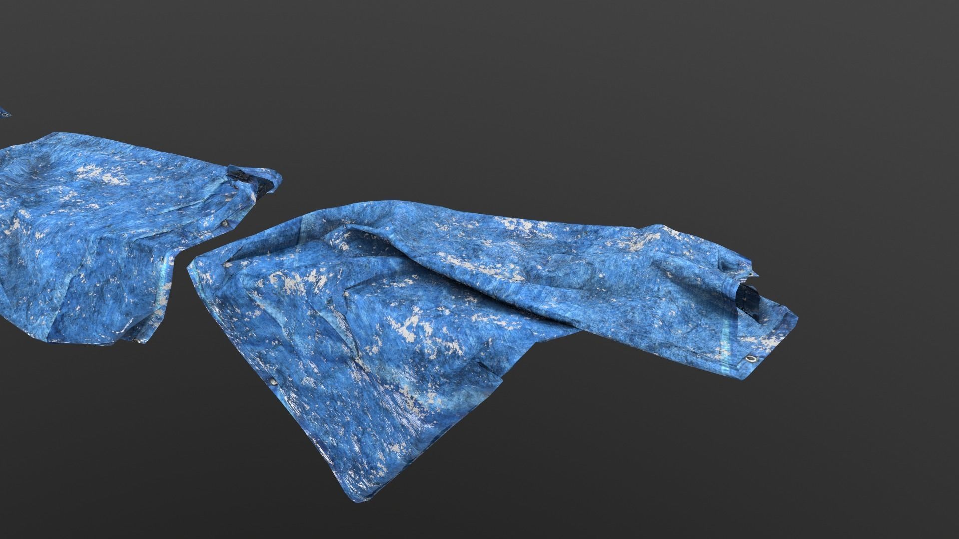 3D model Blue tarp set 2 - PBR VR / AR / low-poly | CGTrader