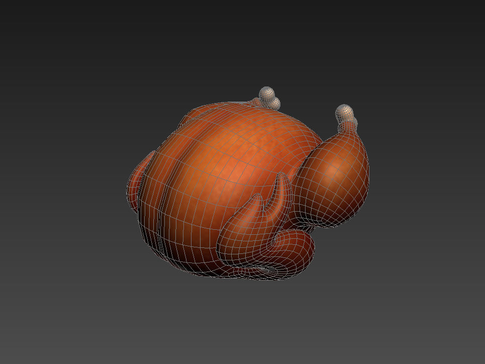 Roasted Chicken 3D model | CGTrader