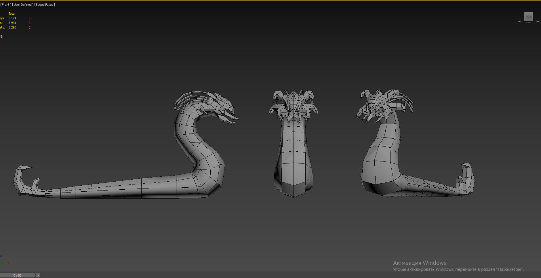 3D model Worm creature VR / AR / low-poly | CGTrader