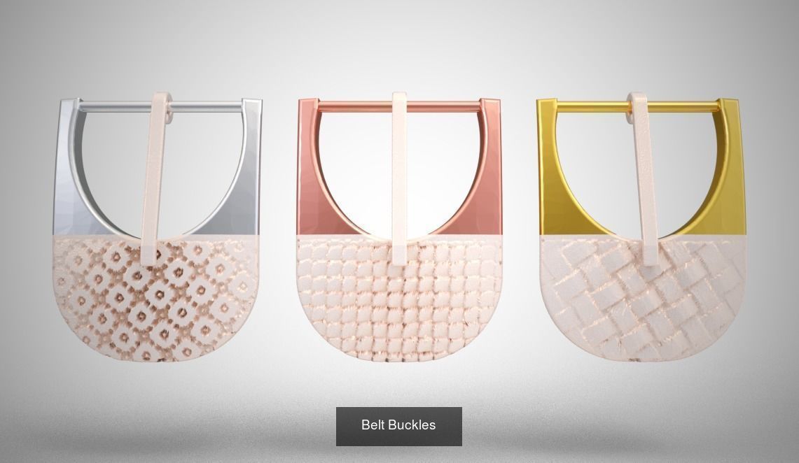 Belt Buckles Pack 3D Model Collection | CGTrader