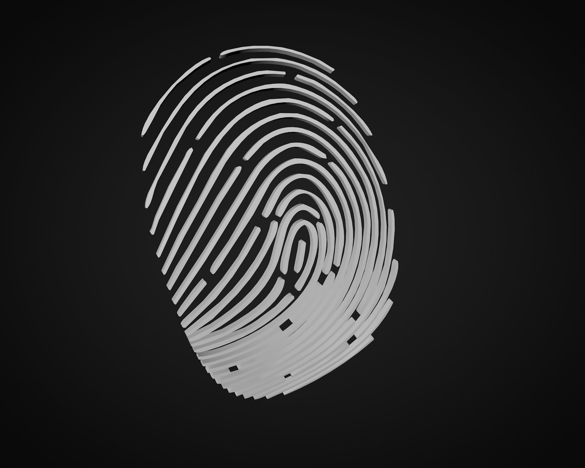 fingerprint 3D model | CGTrader