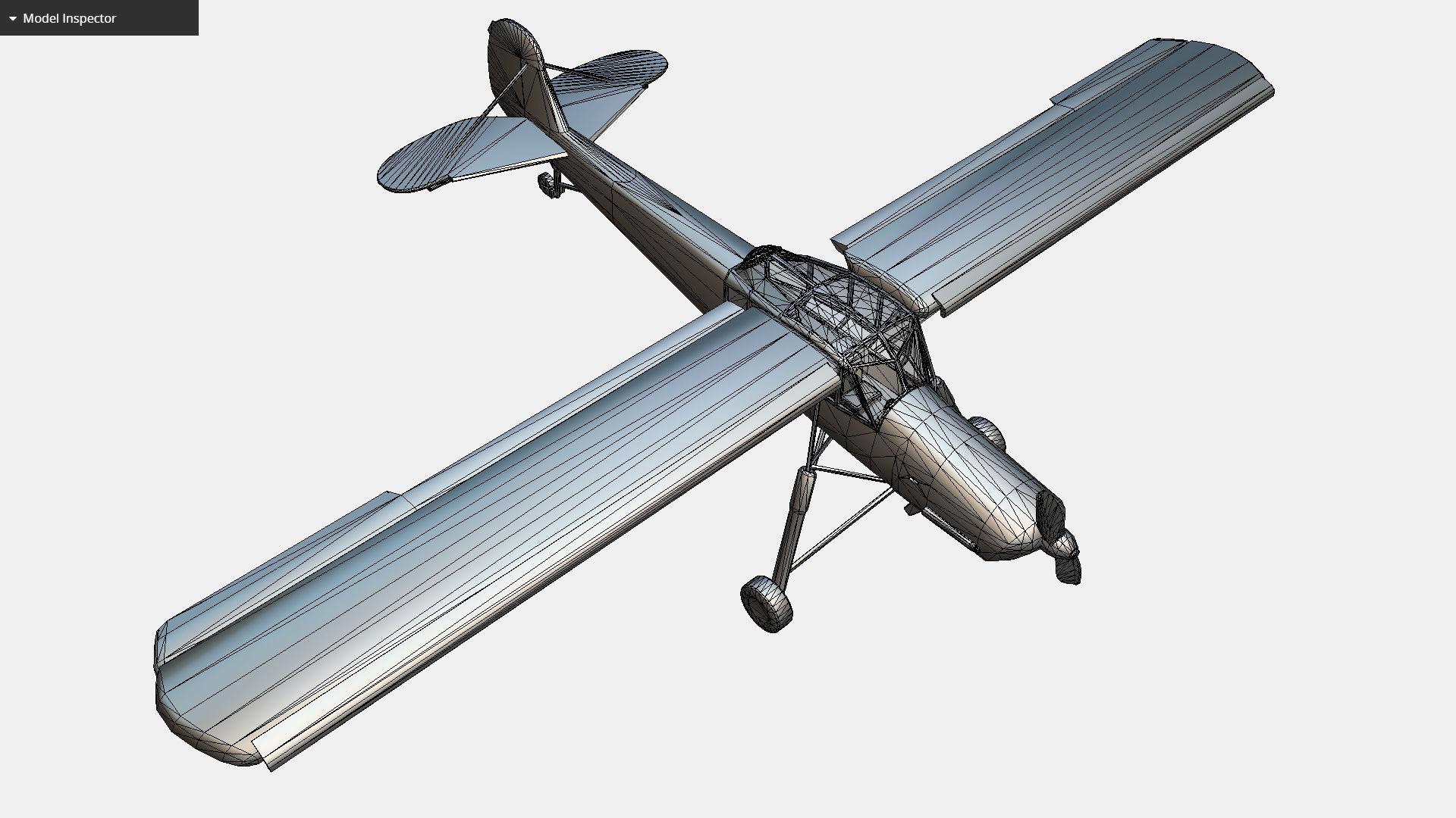 3D model German liaison aircraft Fieseler Fi 156 Storch VR / AR / low ...