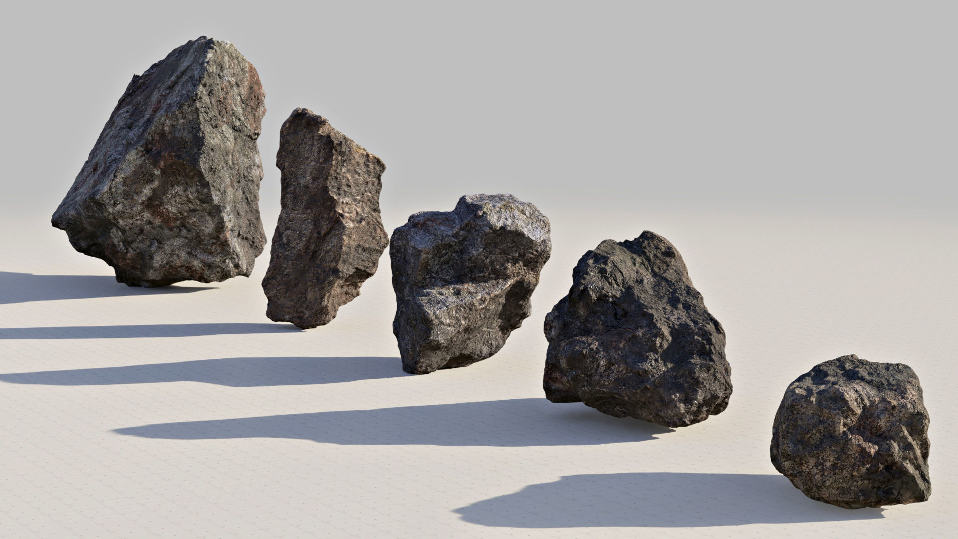 3D model Moss 7 Species and Stones - PBR Asset Kit VR / AR / low-poly ...