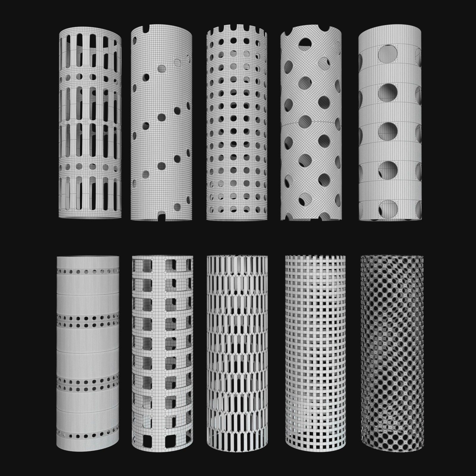 Tubes free 3D model | CGTrader