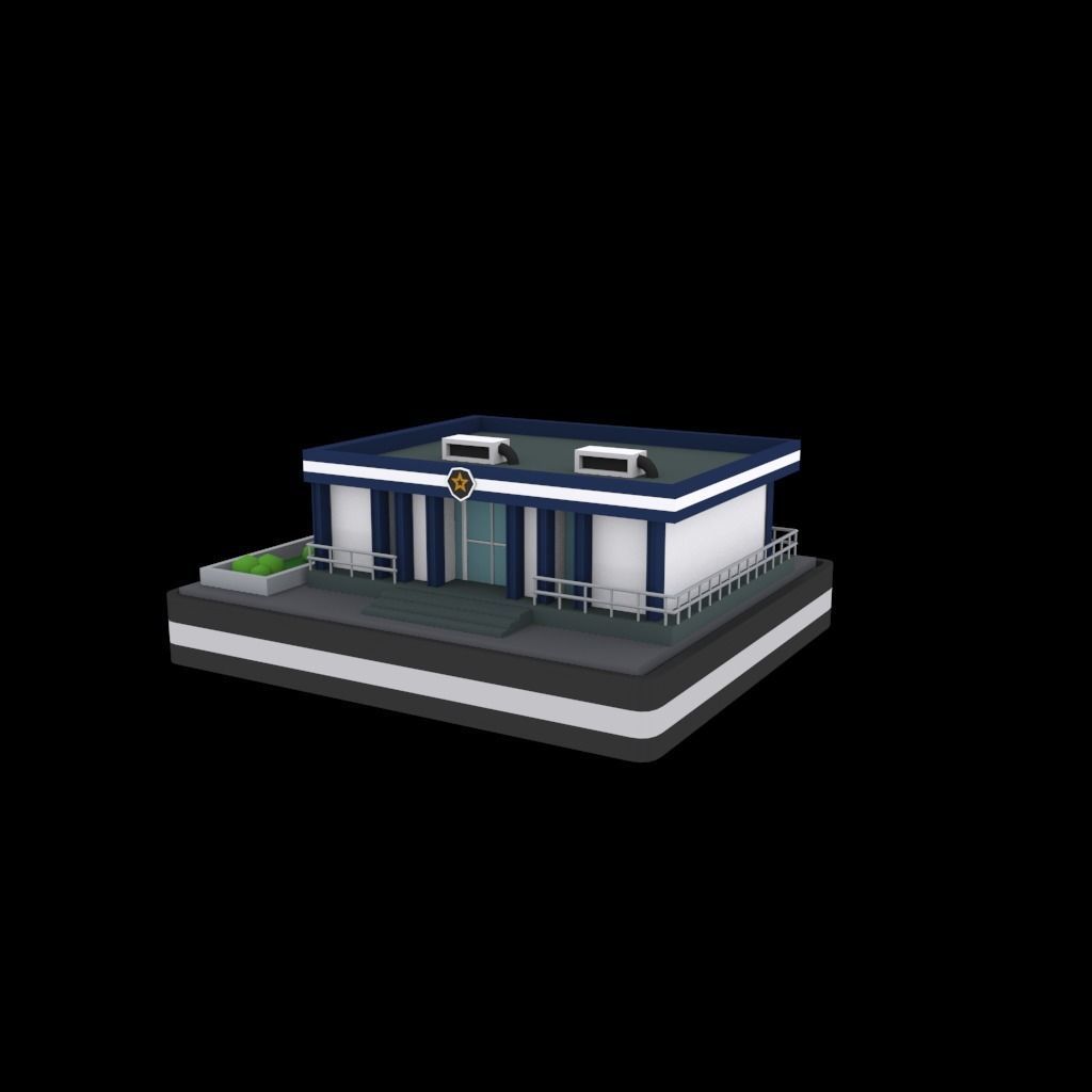 3D model Police low poly pack VR / AR / low-poly | CGTrader