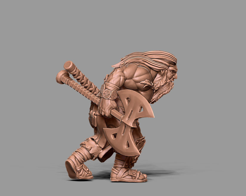 Giant Dwarf - 39mm height - 3D model 3D printable | CGTrader