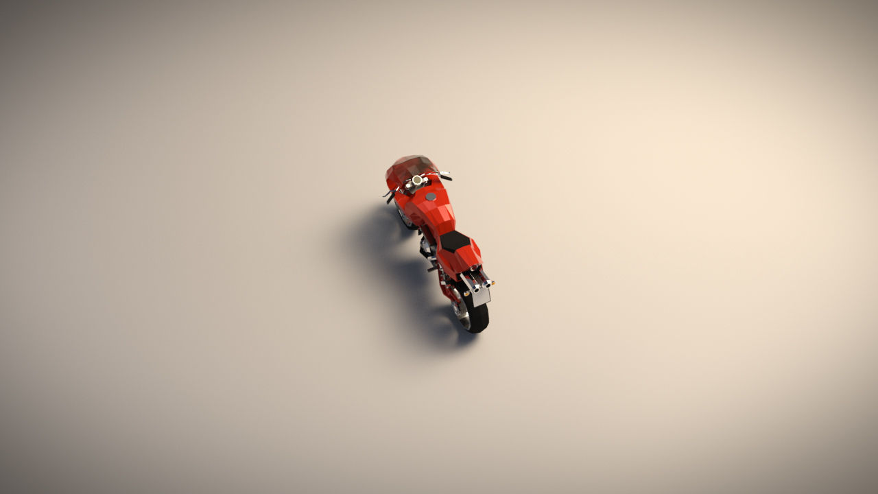 3D model Low Poly Motorcycle 02 VR / AR / low-poly | CGTrader