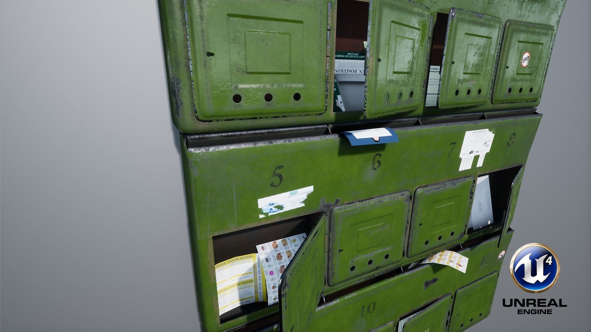 3D model Old Post Boxes VR / AR / low-poly | CGTrader